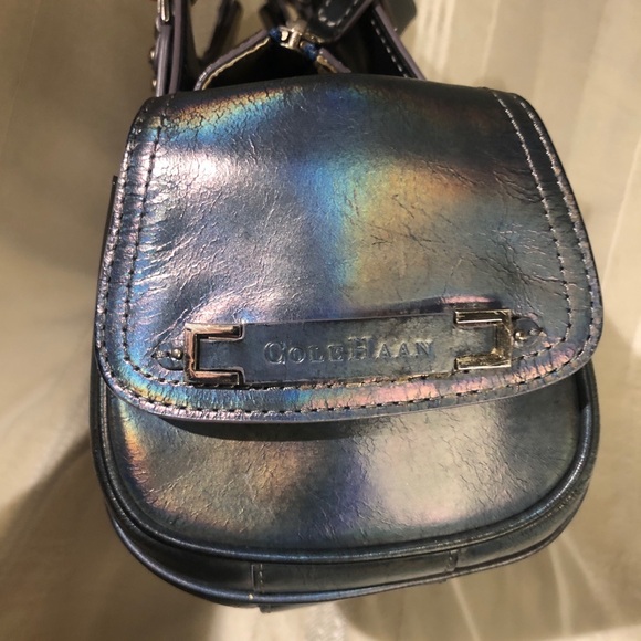 Cole Haan G series | Bags | Cole Haan G Series Baguette Steel Blue With ...